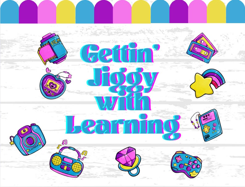 Gettin' Jiggy With Learning - Welcome Back to School, 90's Style! - Etsy