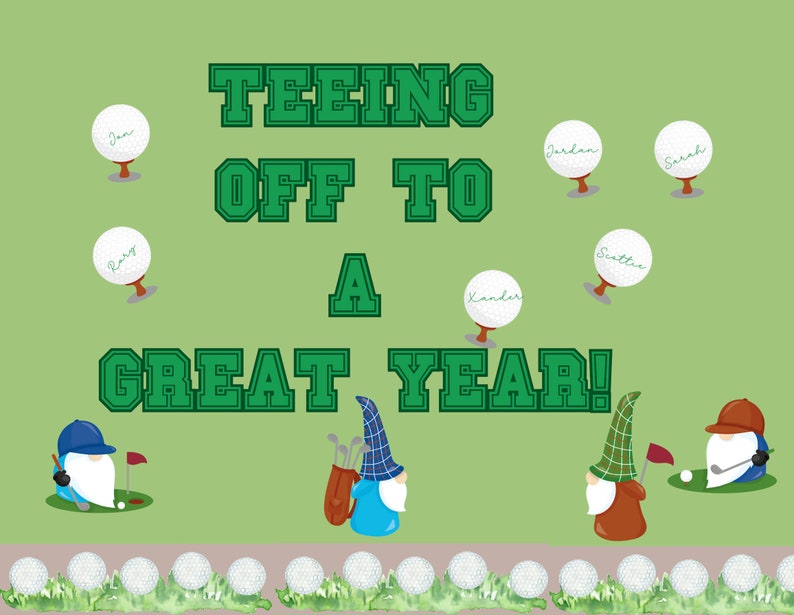 Swinging Into Success Golf-themed Classroom Bulletin Board - Etsy