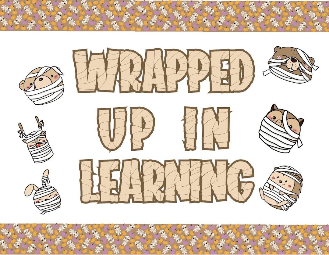 Wrapped up in Learning Printable Bulletin Board - Etsy