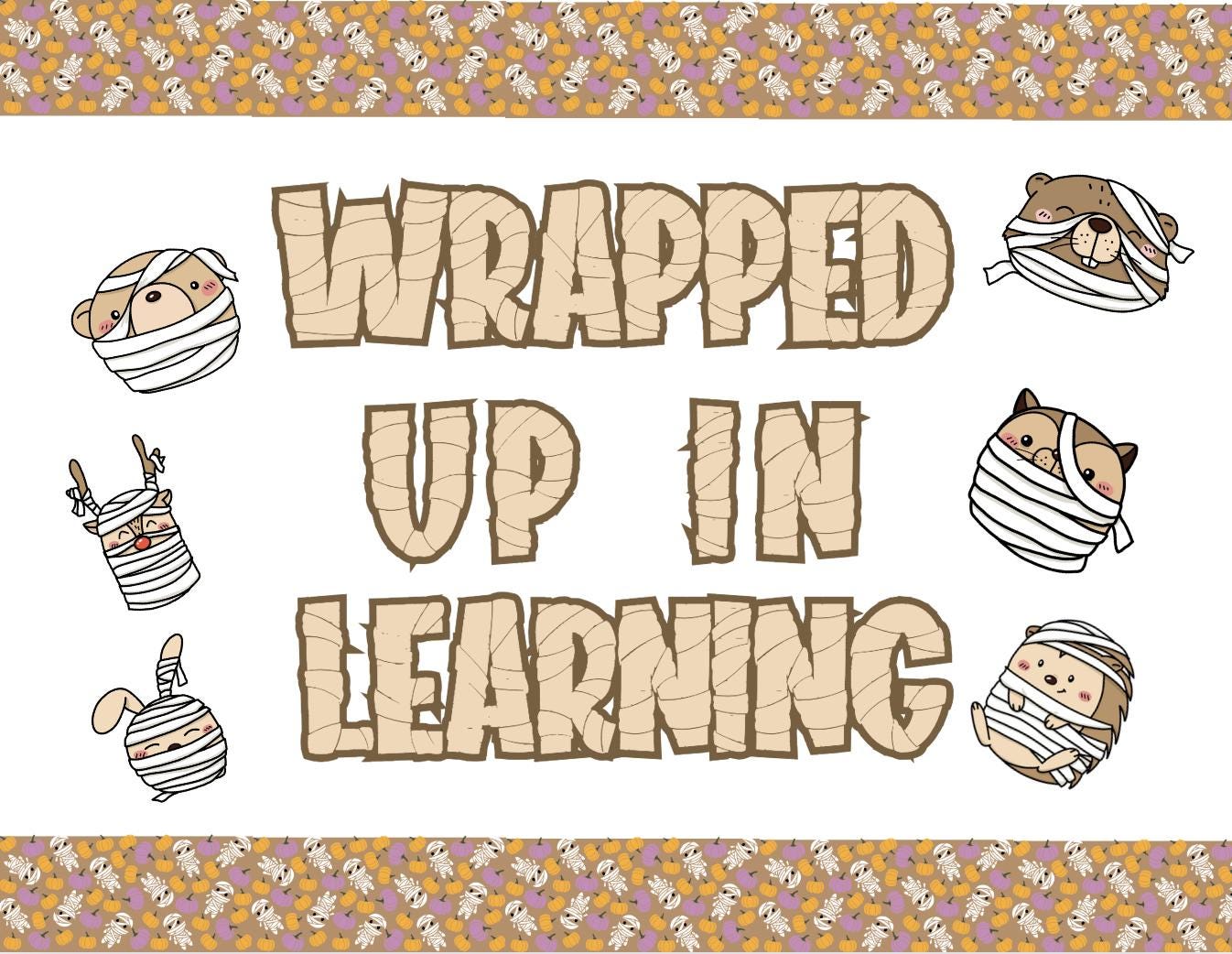 Wrapped up in Learning Printable Bulletin Board - Etsy
