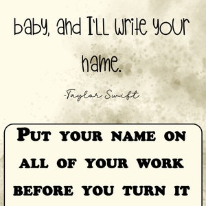 Classroom Rules as Told by Taylor Swift Printable Posters - Etsy