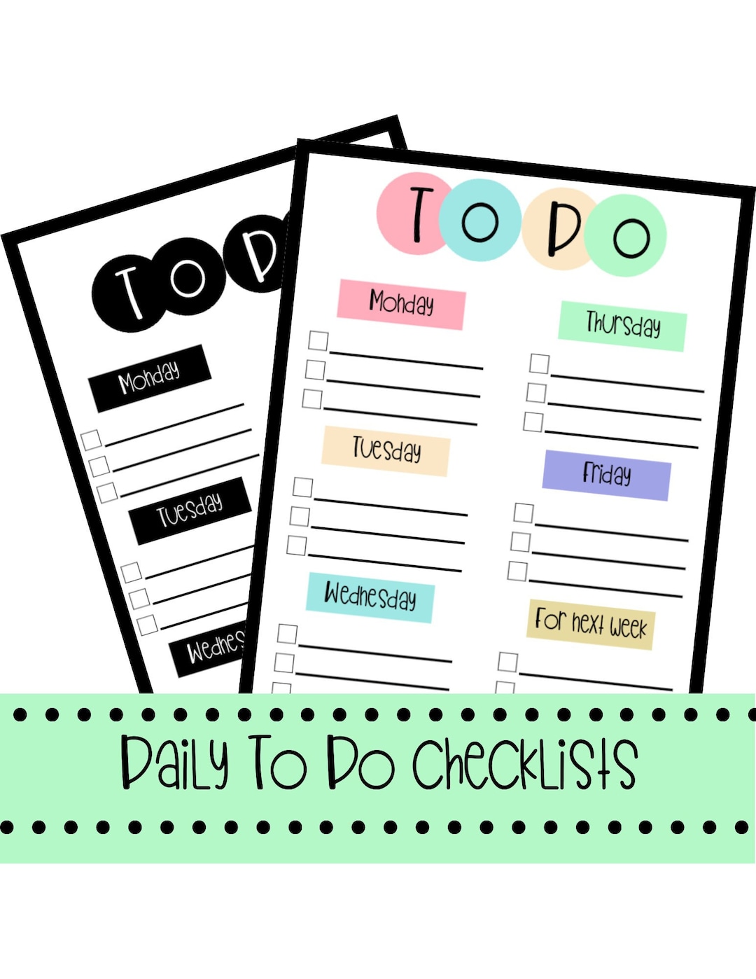 Daily Teacher to Do Checklist Printable - Etsy