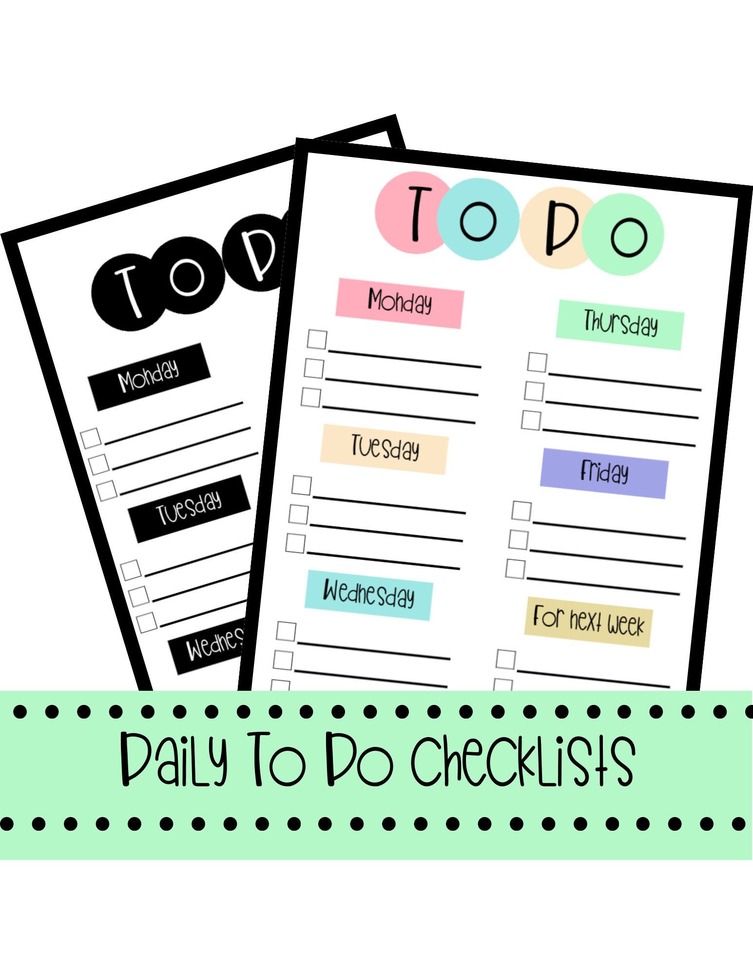 Daily Teacher to Do Checklist Printable - Etsy