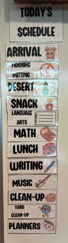 Daily Schedule Cards With Pictures - Etsy