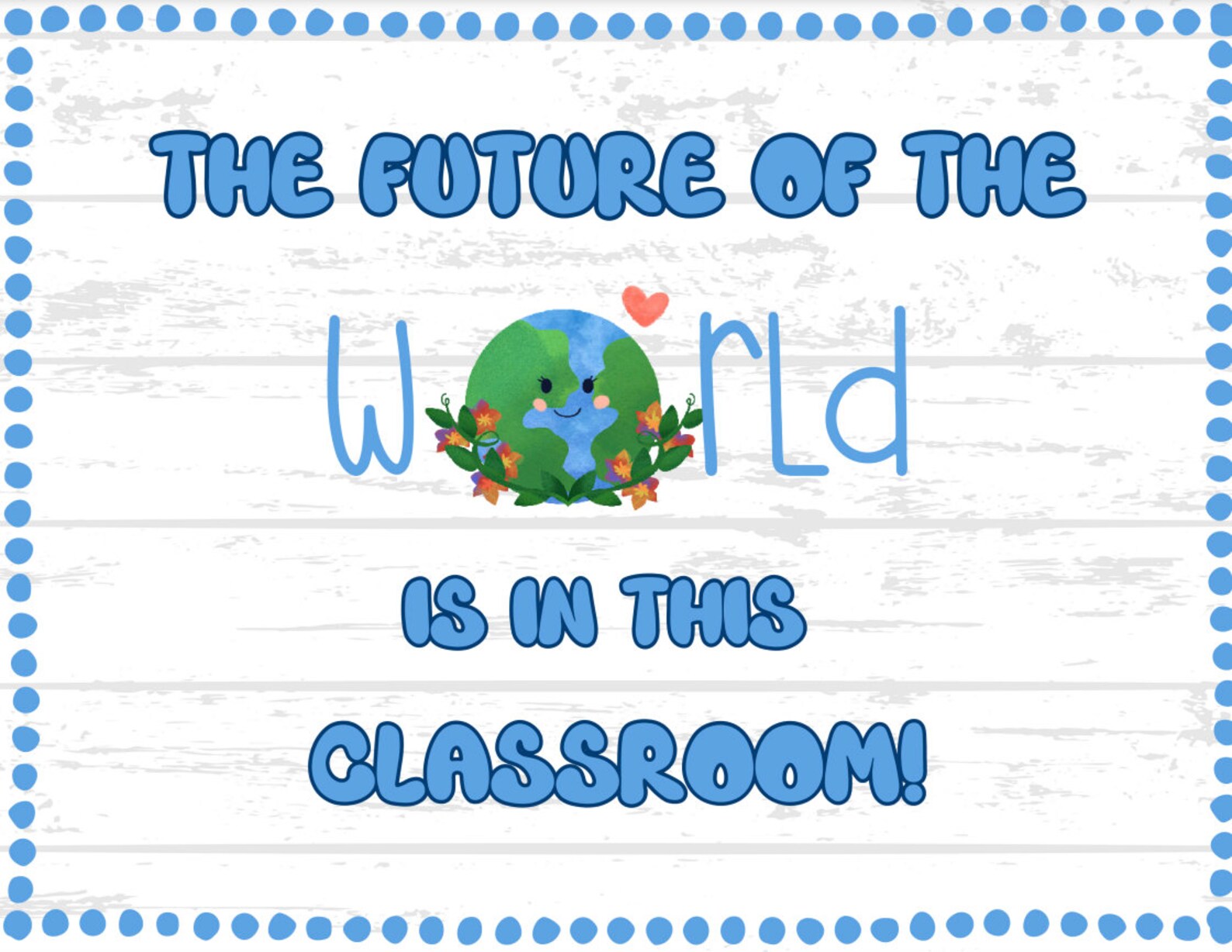 The Future of the World is in This Classroom Bulletin Board - Etsy