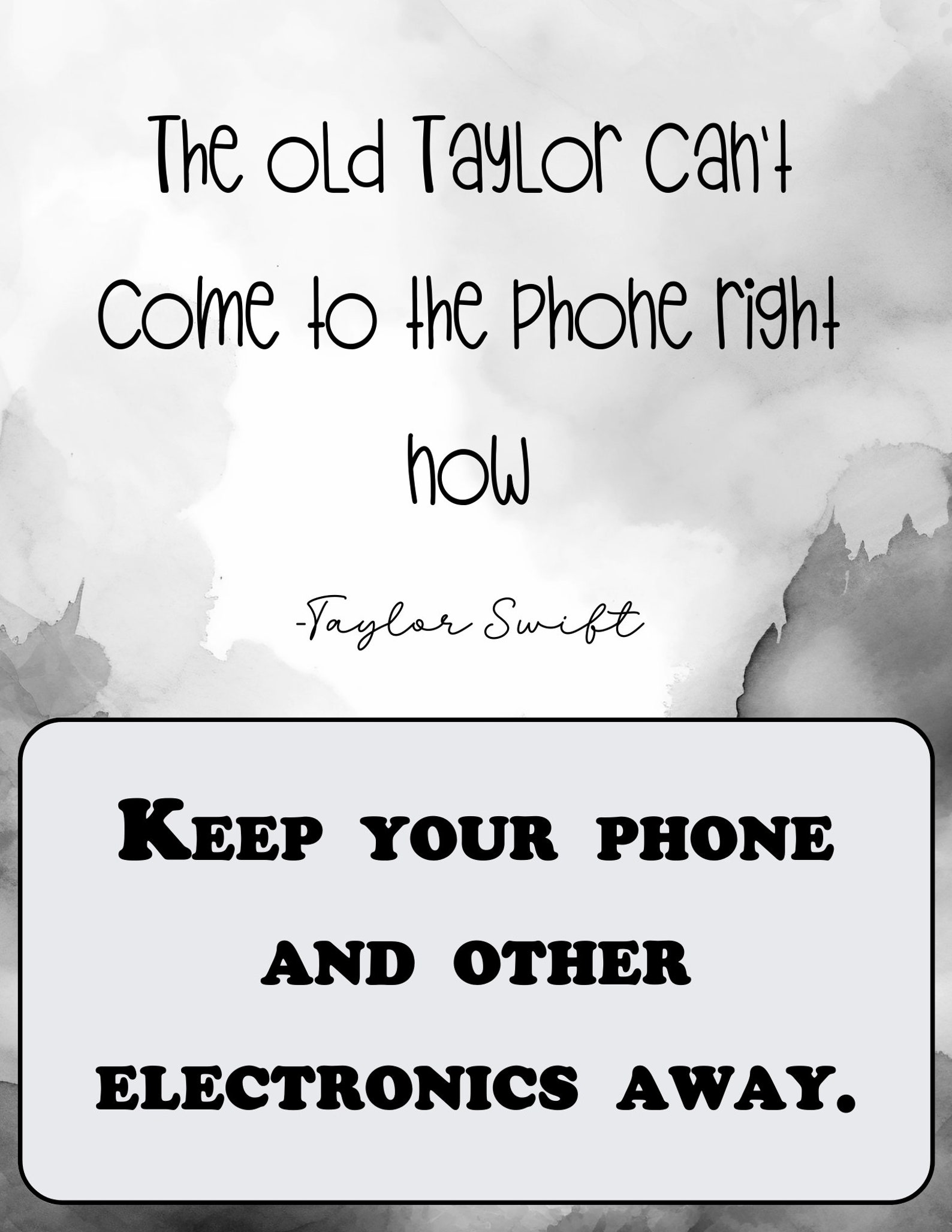 Classroom Rules as Told by Taylor Swift Printable Posters - Etsy