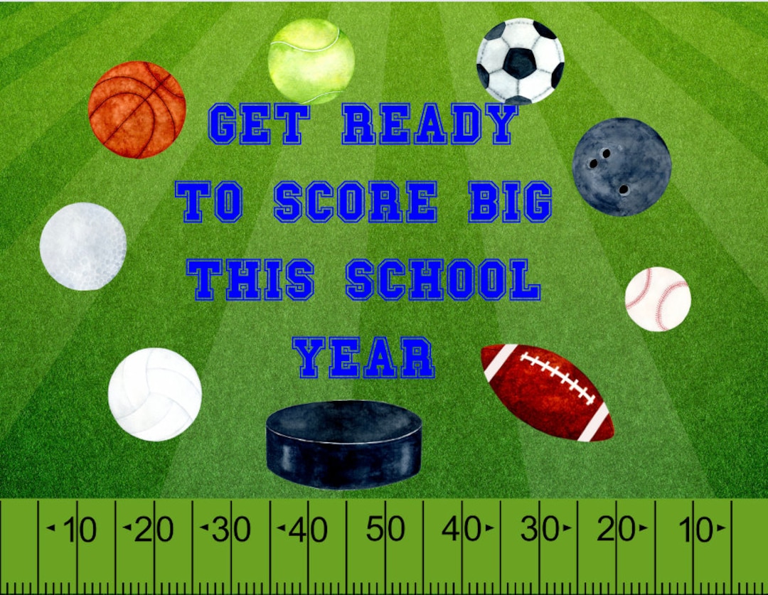 Score Big This School Year, Printable Sports Themed Bulletin Board Kit ...