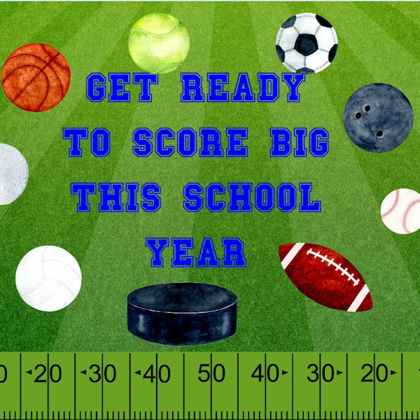 Printable Sports Bulletin Board - Etsy