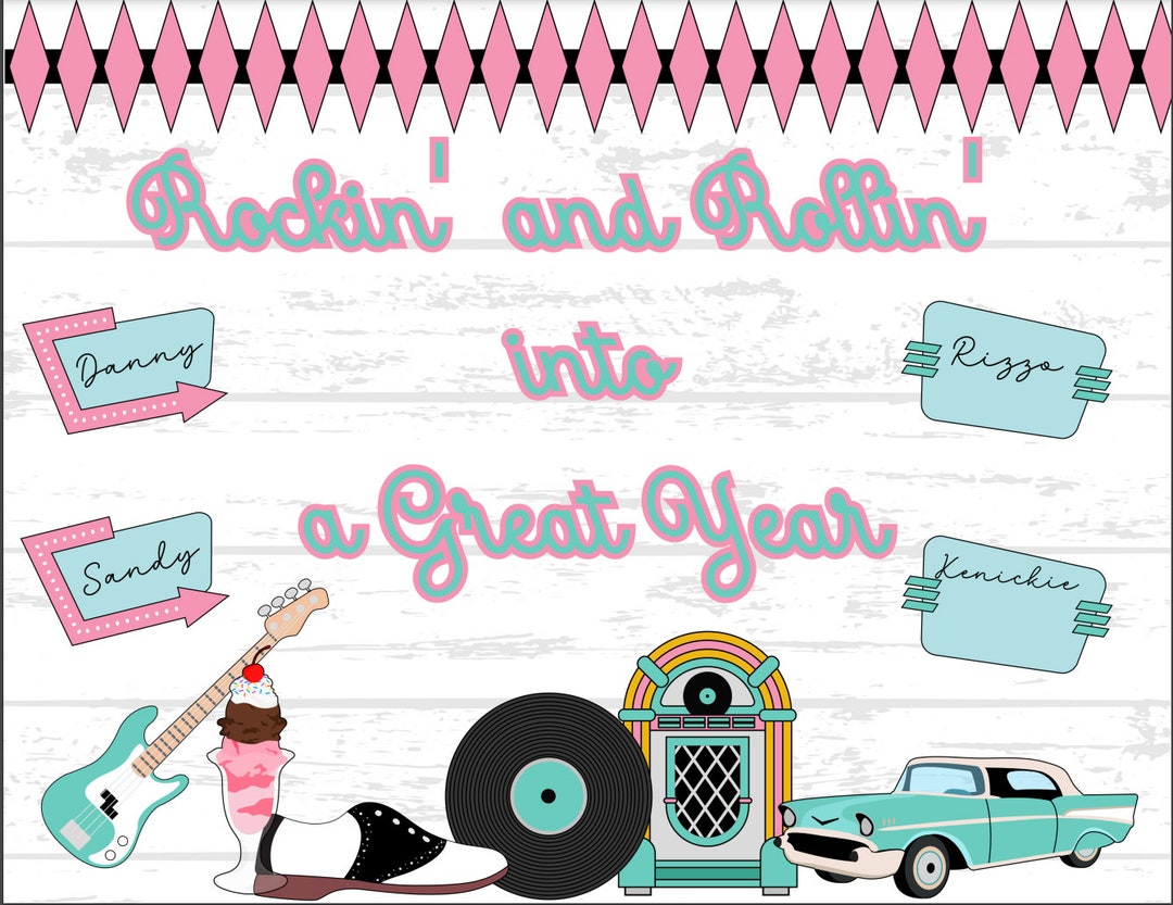 Step Back in Time With Our "diner Days" Bulletin Board Kit and Let's ...