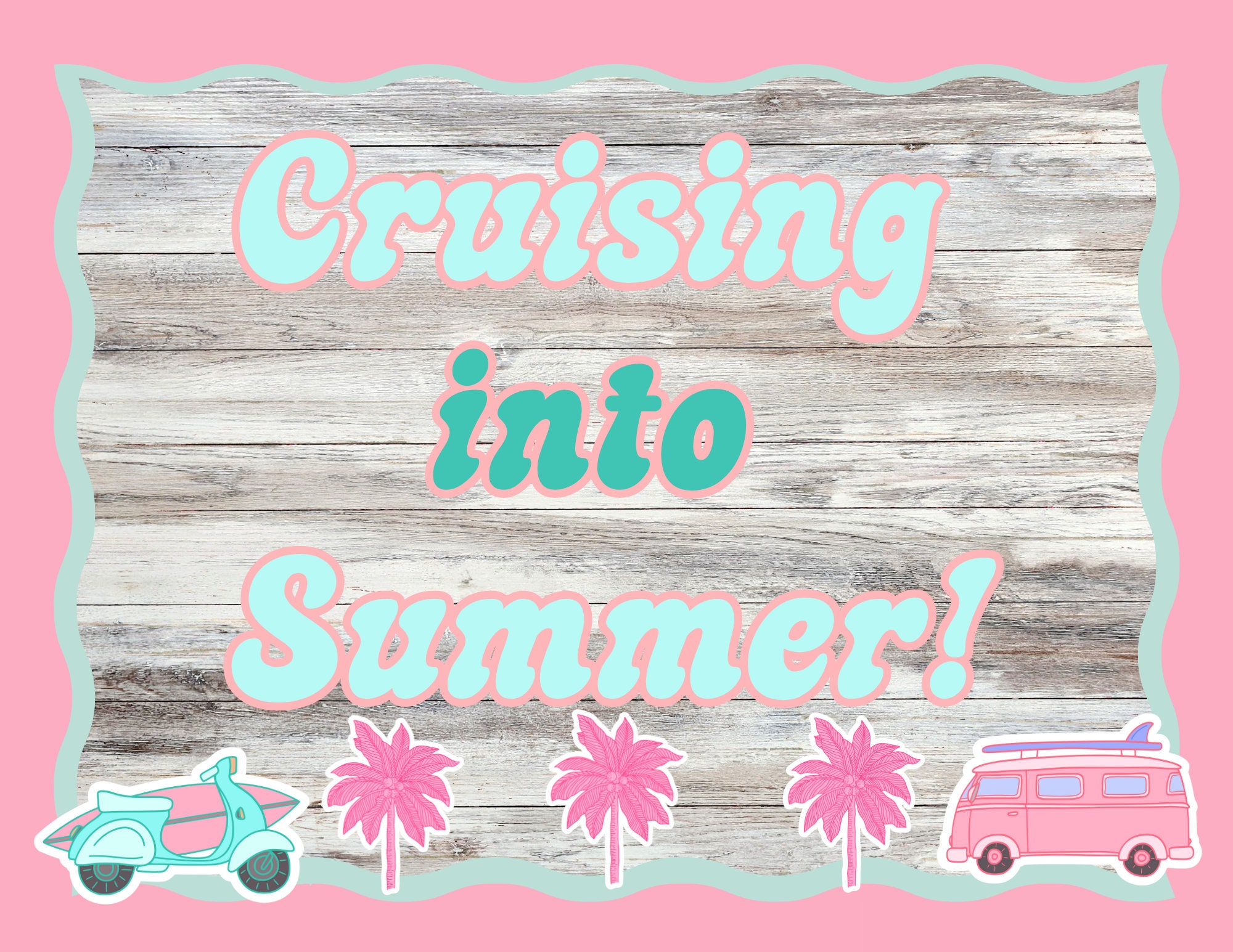 Cruising Into Summer End of Year Bulletin Board - Etsy