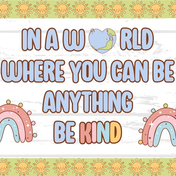 Bulletin Board in a World Where You Can Be Anything - Etsy