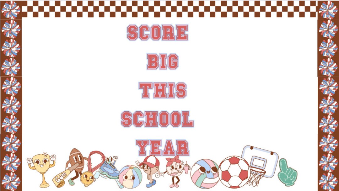 Kick off a Winning School Year: Score Big! Printable Bulletin Board - Etsy