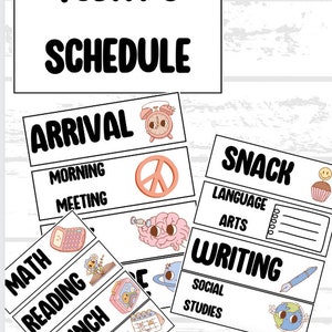 Daily Schedule Cards With Pictures - Etsy