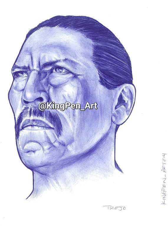 Ink Drawing Danny Trejo Print - Etsy