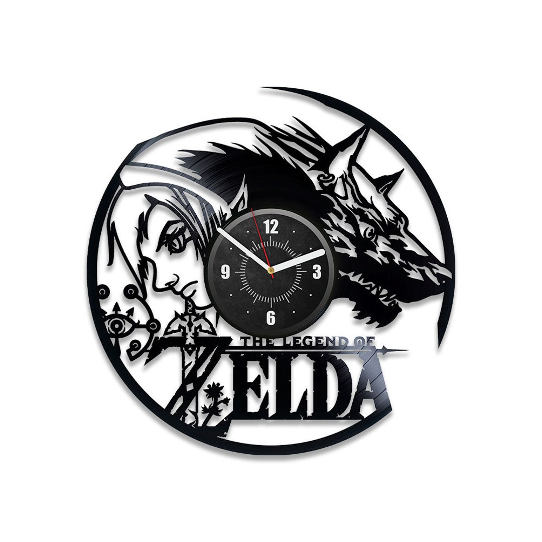 The Legend of Zelda Vinyl Record Wall Clock Breath of the Wild Art Game ...