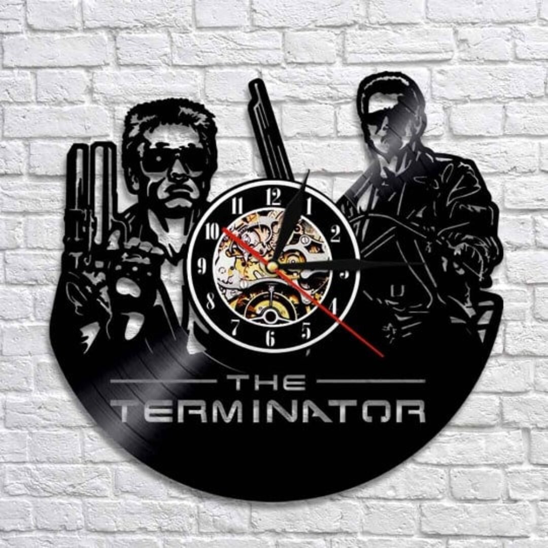 Terminator Vinyl Record Clock, Movie Fan Gift, Unique Home Decor ...