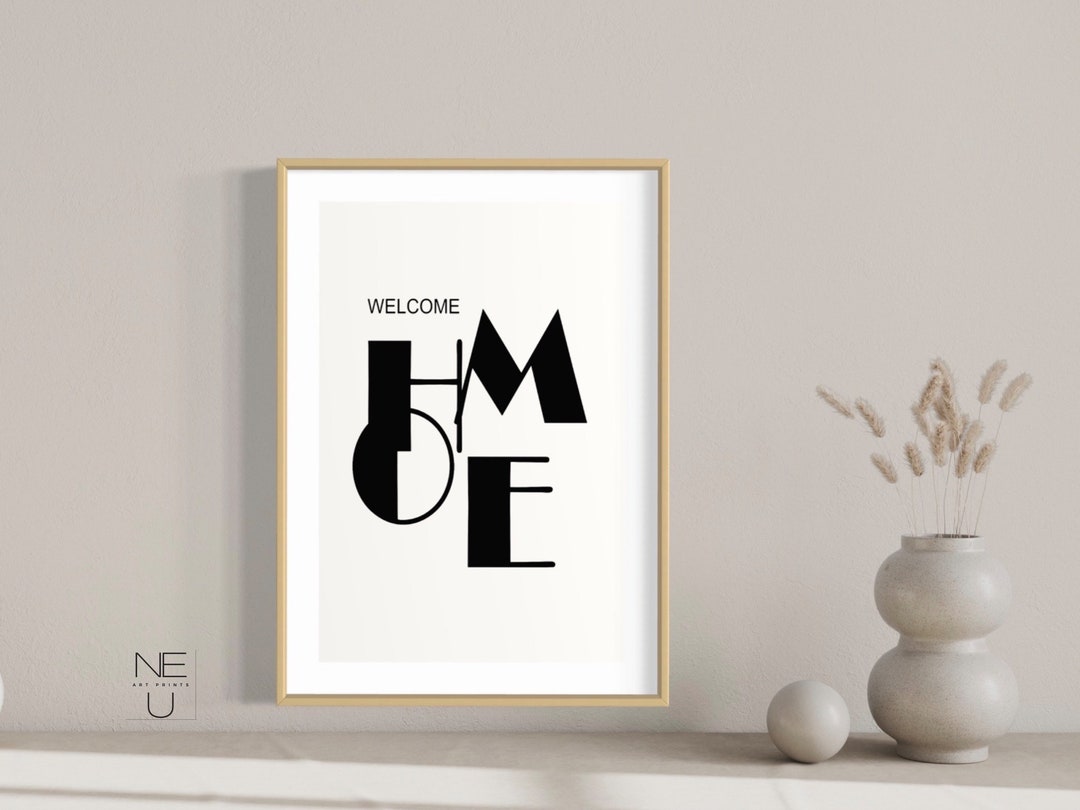 Trendy Welcome Home Art Print, Home Wall Art Prints, Printable Wall Art ...