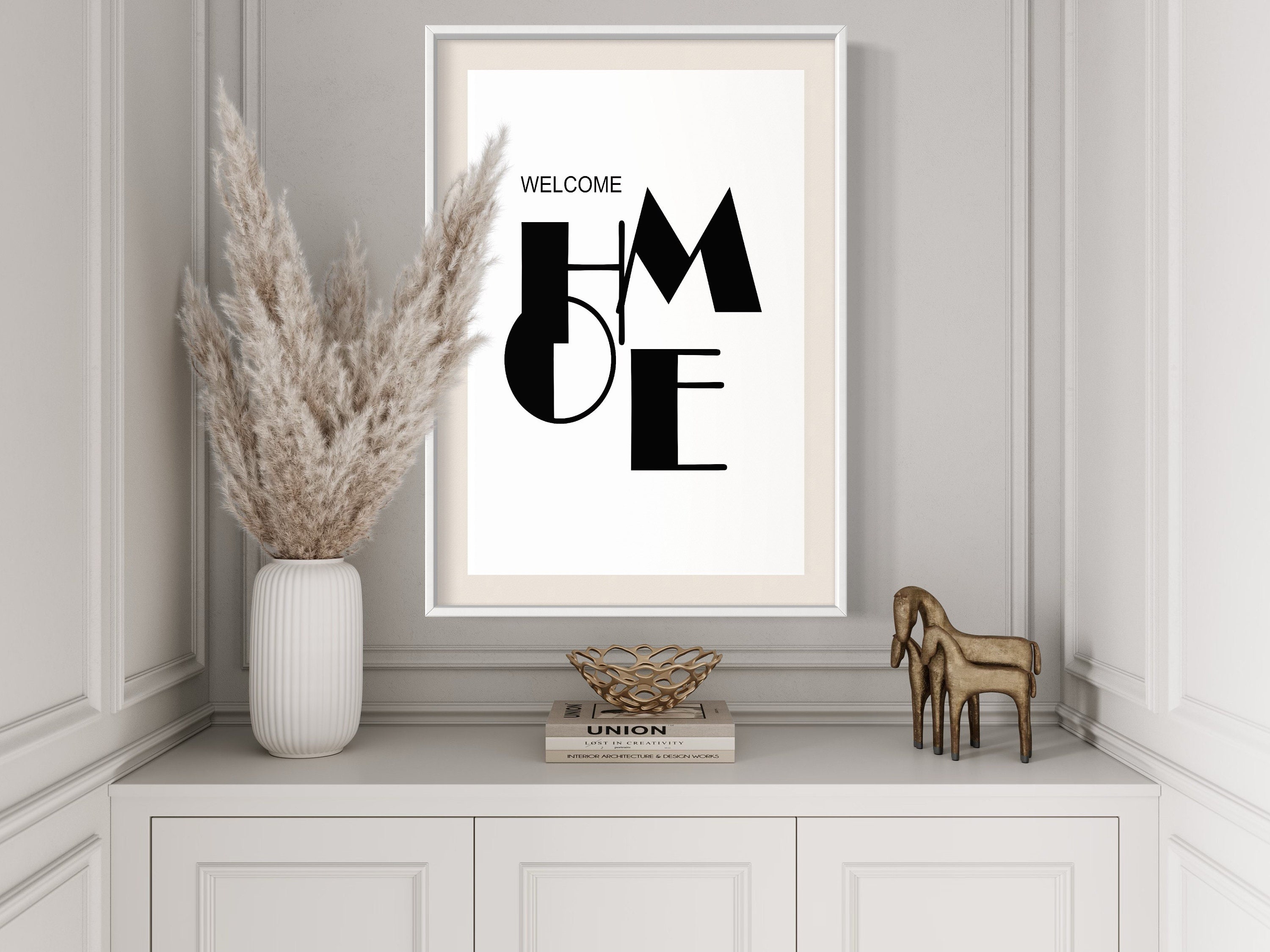 Trendy Welcome Home Art Print, Home Wall Art Prints, Printable Wall Art ...