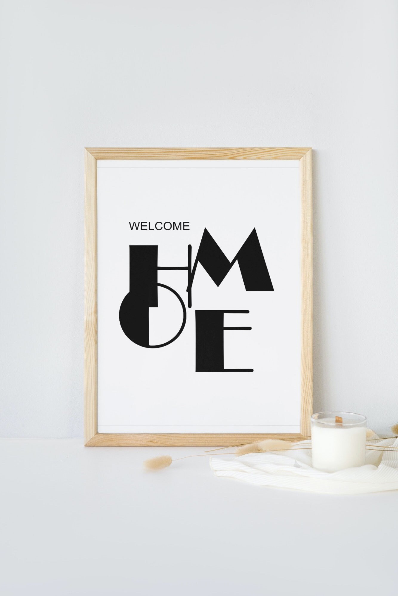 Trendy Welcome Home Art Print, Home Wall Art Prints, Printable Wall Art ...