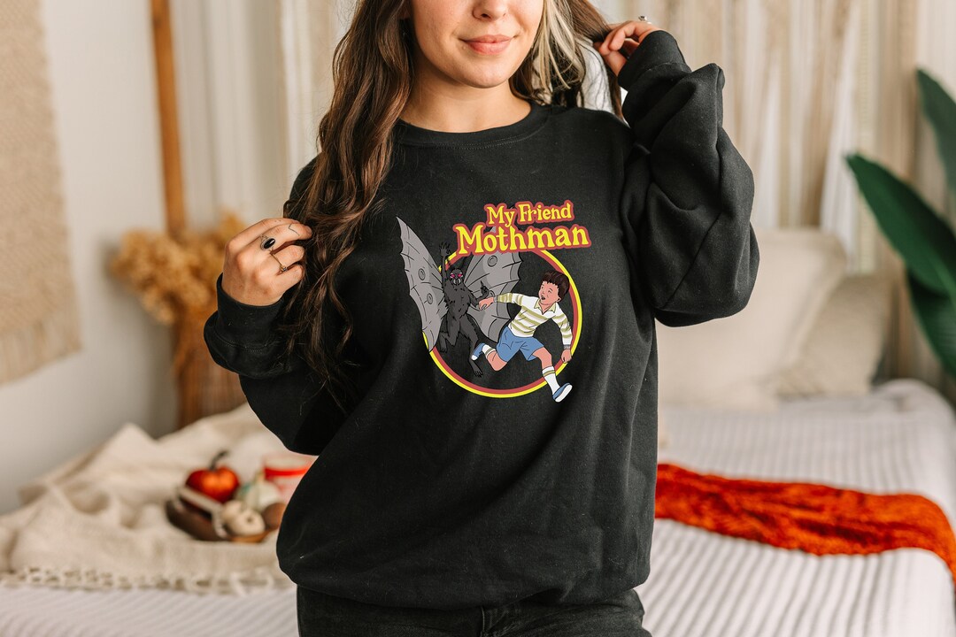 West Virginia Mothman Sweatshirt, Mothman Folklore Shirt, Cryptozoology ...