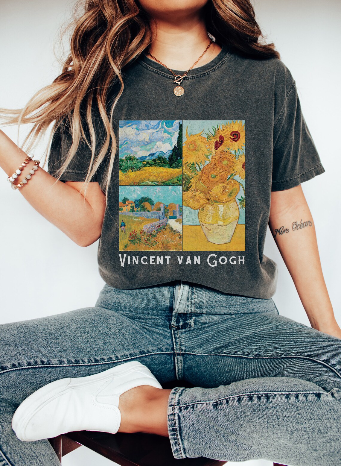 Van Gogh Shirt Art Shirt Aesthetic Clothes Vincent Van - Etsy