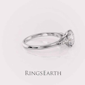2.38ct Round CVD Diamond & Tapper Baguette Three Stones Engagement Ring ...