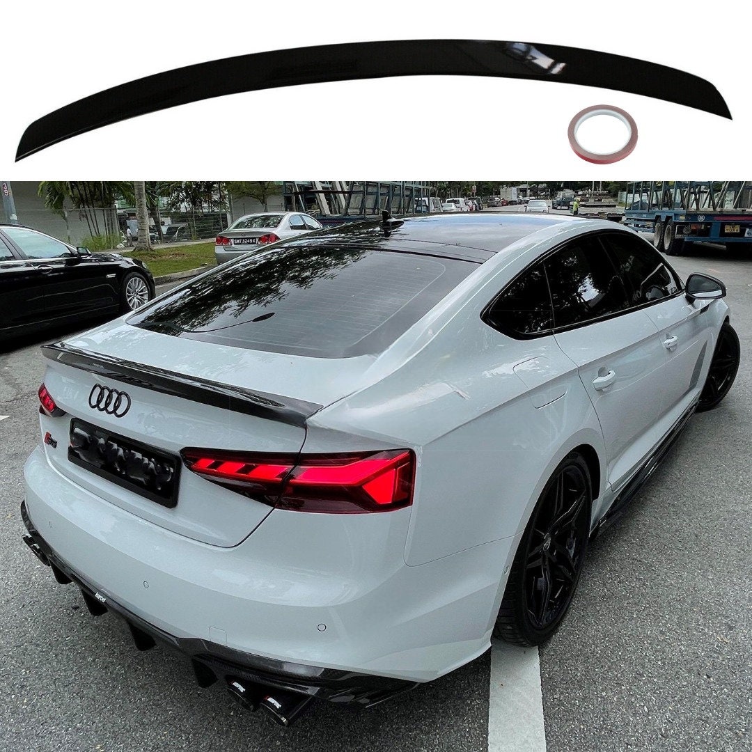 AUDI A5 B9 8W F5 Sportback Rear Spoiler Trunk Lip GLOSS BLACK - Etsy