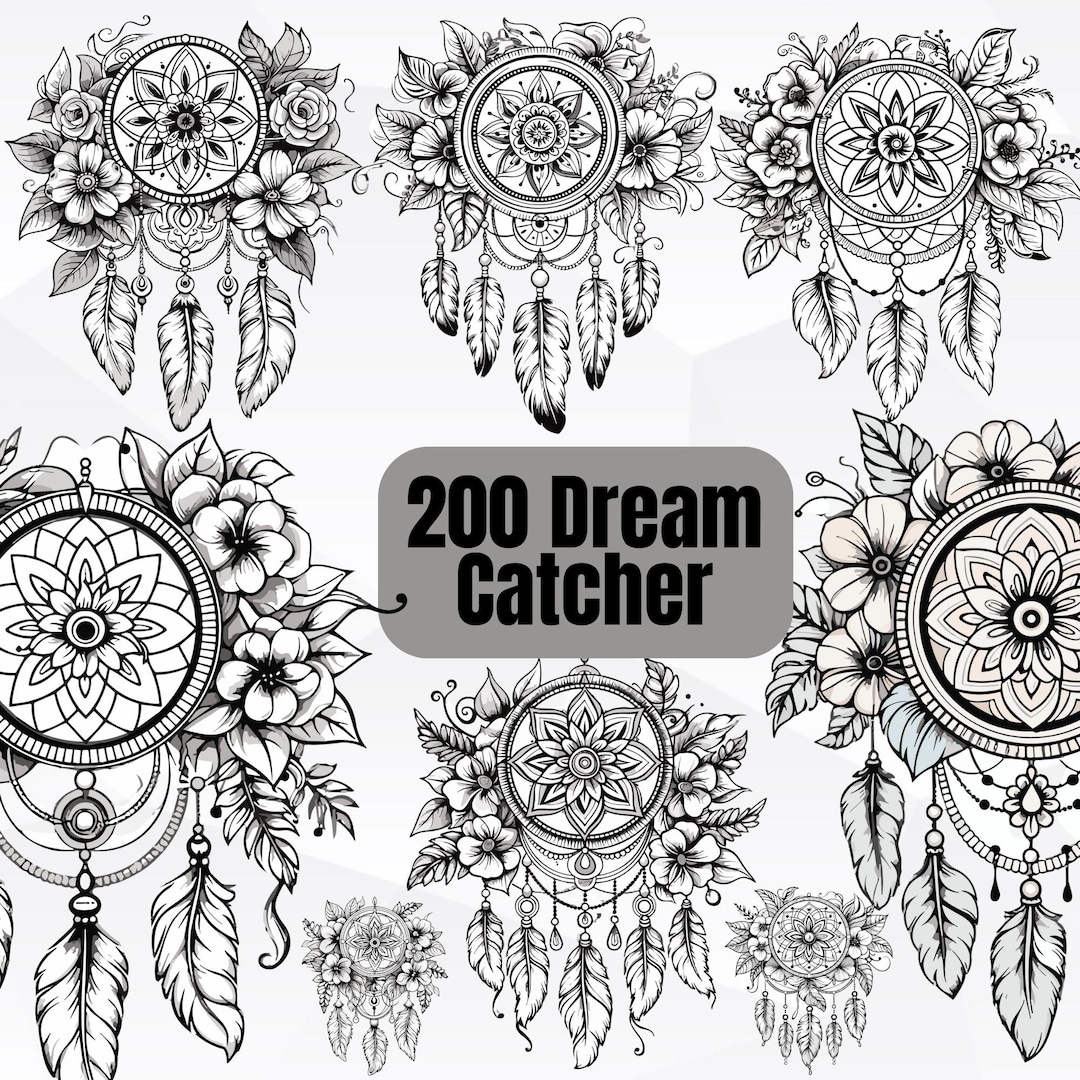 200 Dream Catcher Png Bundle | Feather Png | Dream Catcher Print ...