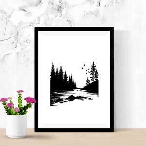 River Scene SVG Bundle, River Scene Dxf, River Scene Png, River Scene ...