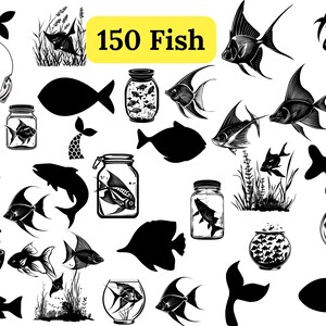 Fish SVG | Fish SVG Bundle | Fish Silhouette | Fish Cut Files | Fish ...
