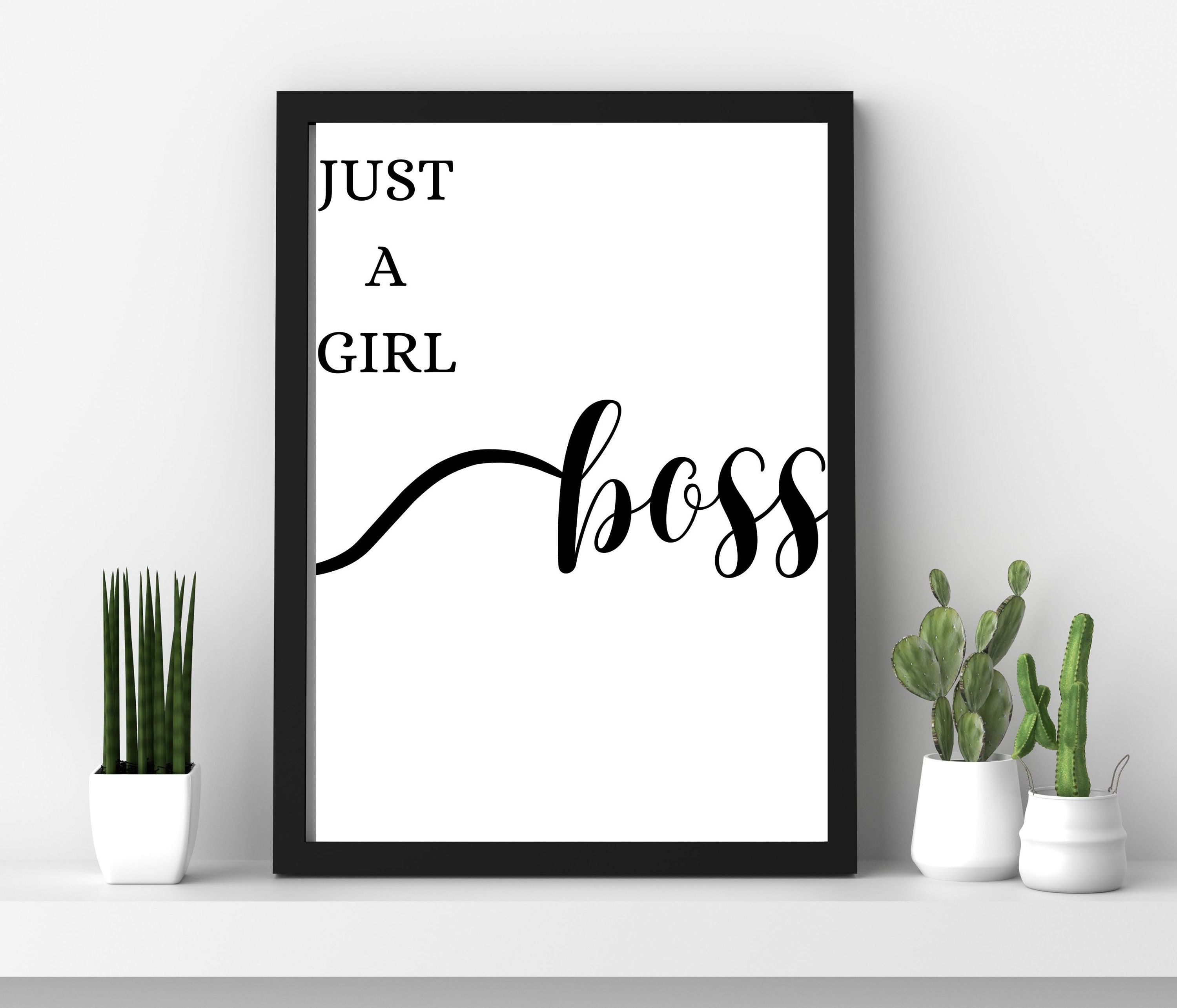 Boss Babe Wall Art Office Wall Decor Girl Boss Wall Art - Etsy UK