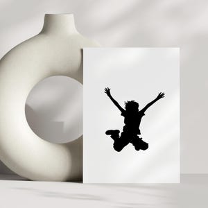 Jumping Svg, SVG Files for Cricut, Jump SVG, Jump Silhouette, Happy SVG ...