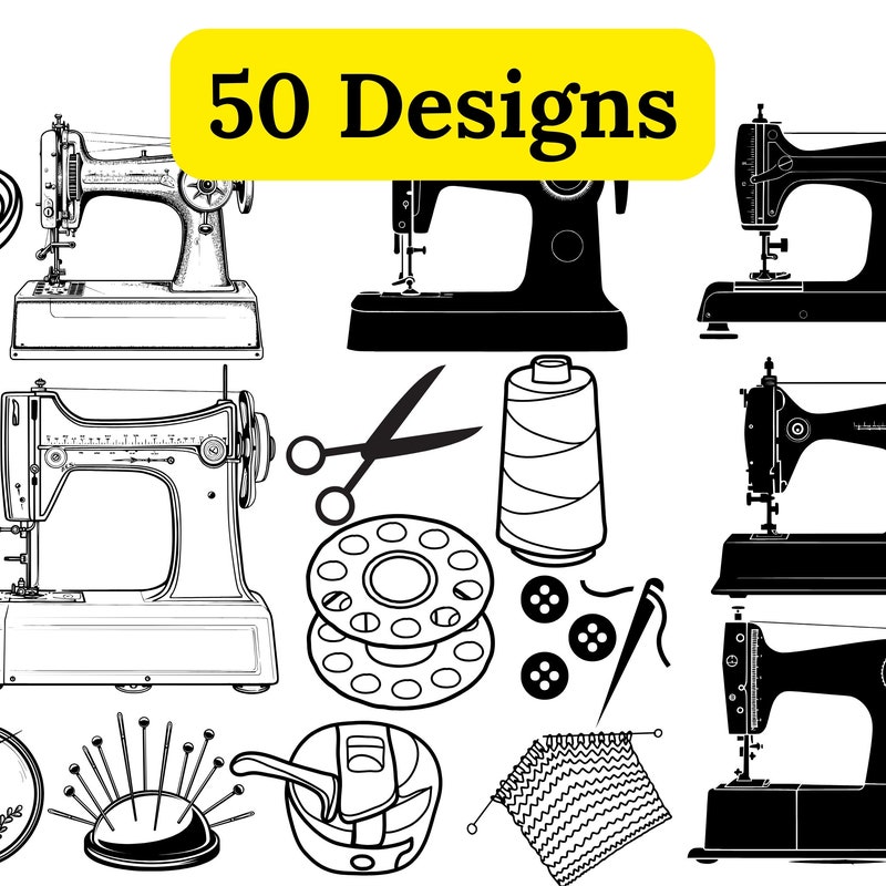 Sewing Machine Svg - Etsy