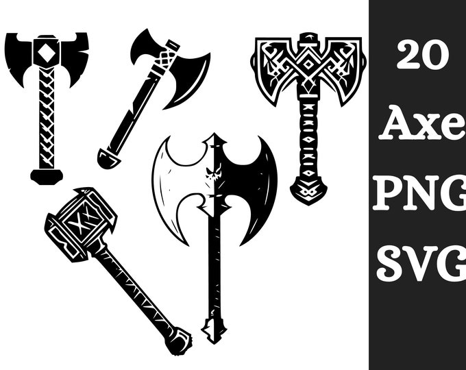 Firefighter Axe Svg, Fireman Axe Svg, Woodsman Axe Svg. Vector Cut File ...