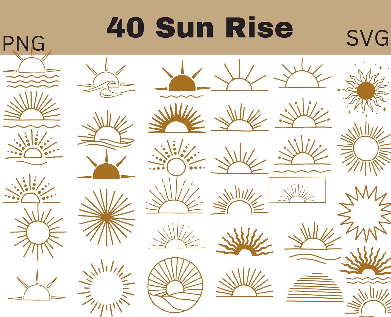 Sunrise SVG | Sun Svg for Cricut | Sunrise Clipart | Sunrise Cut File ...