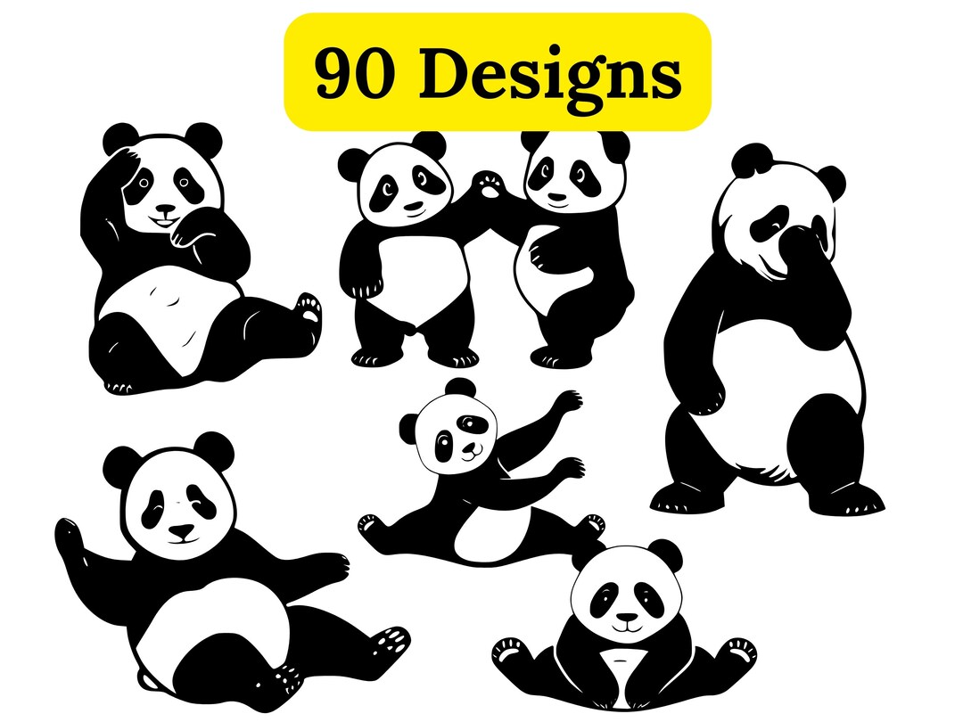 Panda SVG Cute Panda Svg Cute Panda Svg Cute Panda Clipart Panda Shirt ...
