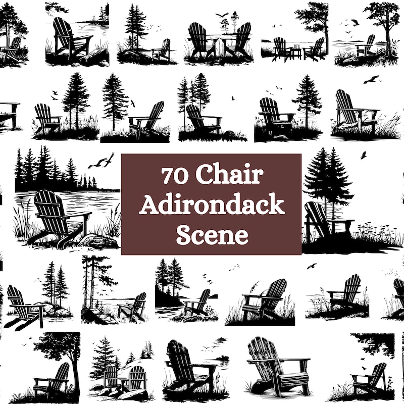 Adirondack Chair Dxf - Etsy