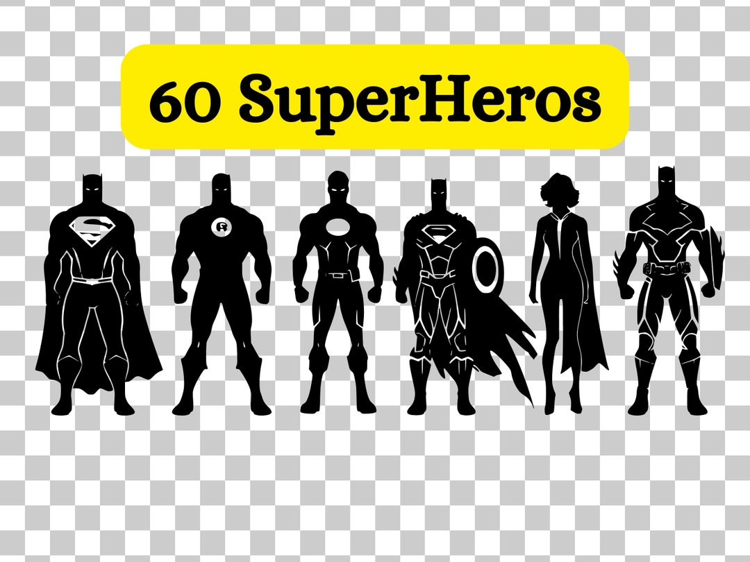 Superhero SVG Bundle, Comic Svg Bundle, Bat Svg, Bundle, Anime Cartoon ...