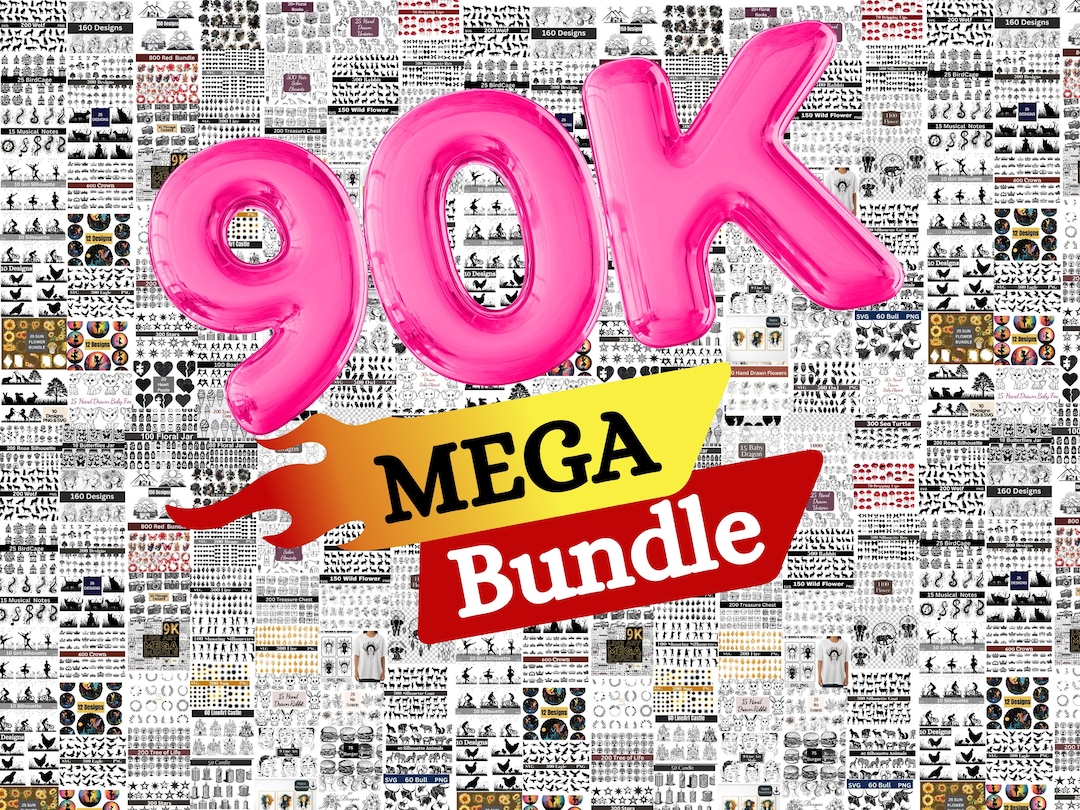 90K Silhouette Designs , Silhouette Full Bundle Which Includes 131 ...