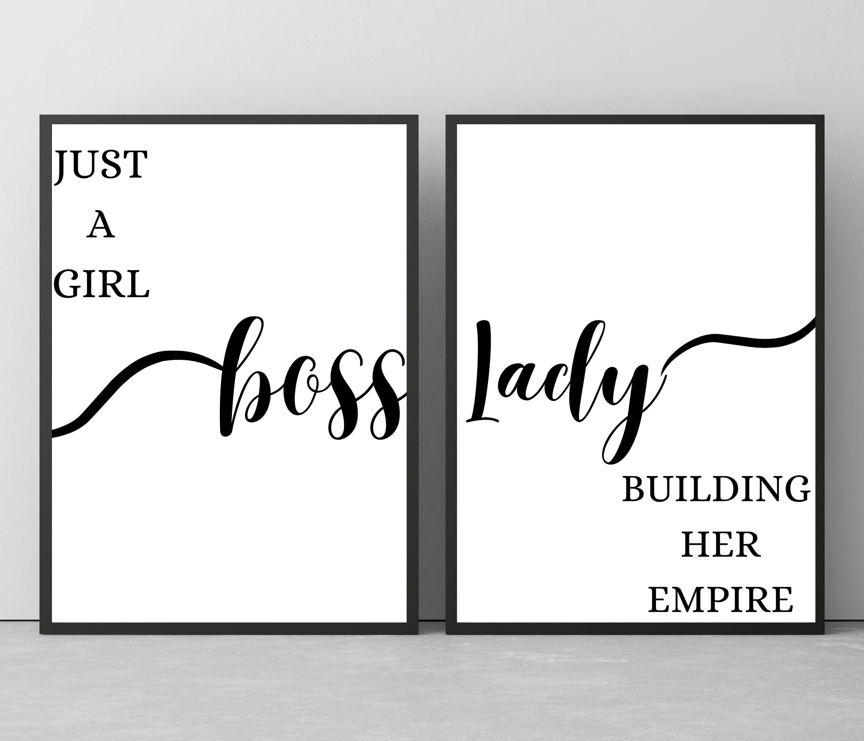 Boss Babe Wall Art Office Wall Decor Girl Boss Wall Art - Etsy UK