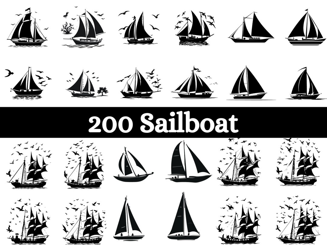 Sailboat Svg , Sailboat Cut Files , Sailboat Svg Bundle, Sailboat ...