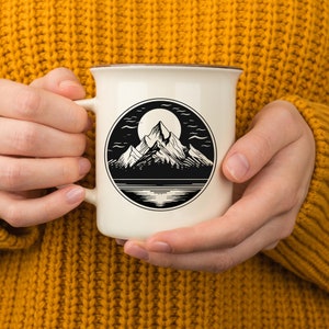 Line Art Mountain SVG Bundle of 150 | Mountains Svg | Sun Svg | Svg for ...