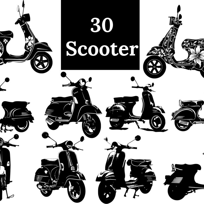 Scooter Svg - Etsy