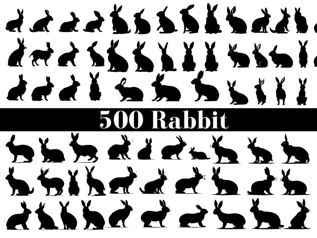 RABBIT SVG, Bunny Bundle Svg, Rabbit Cricut, Rabbit Clipart, Rabbit Cut ...