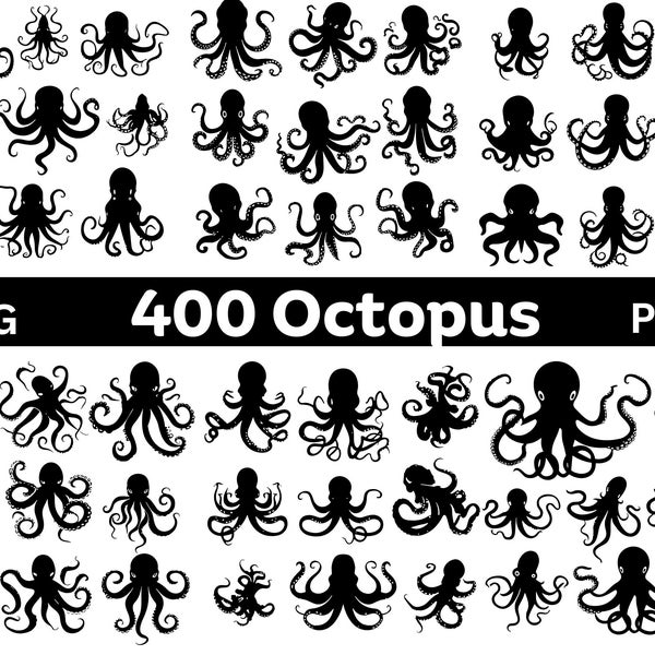 Octopus Svg - Etsy