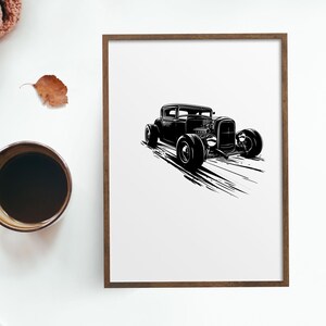 Hot Rod Car SVG Bundle, Hot Rod Car Dxf, Hot Rod Car Png, Hot Rod Car ...