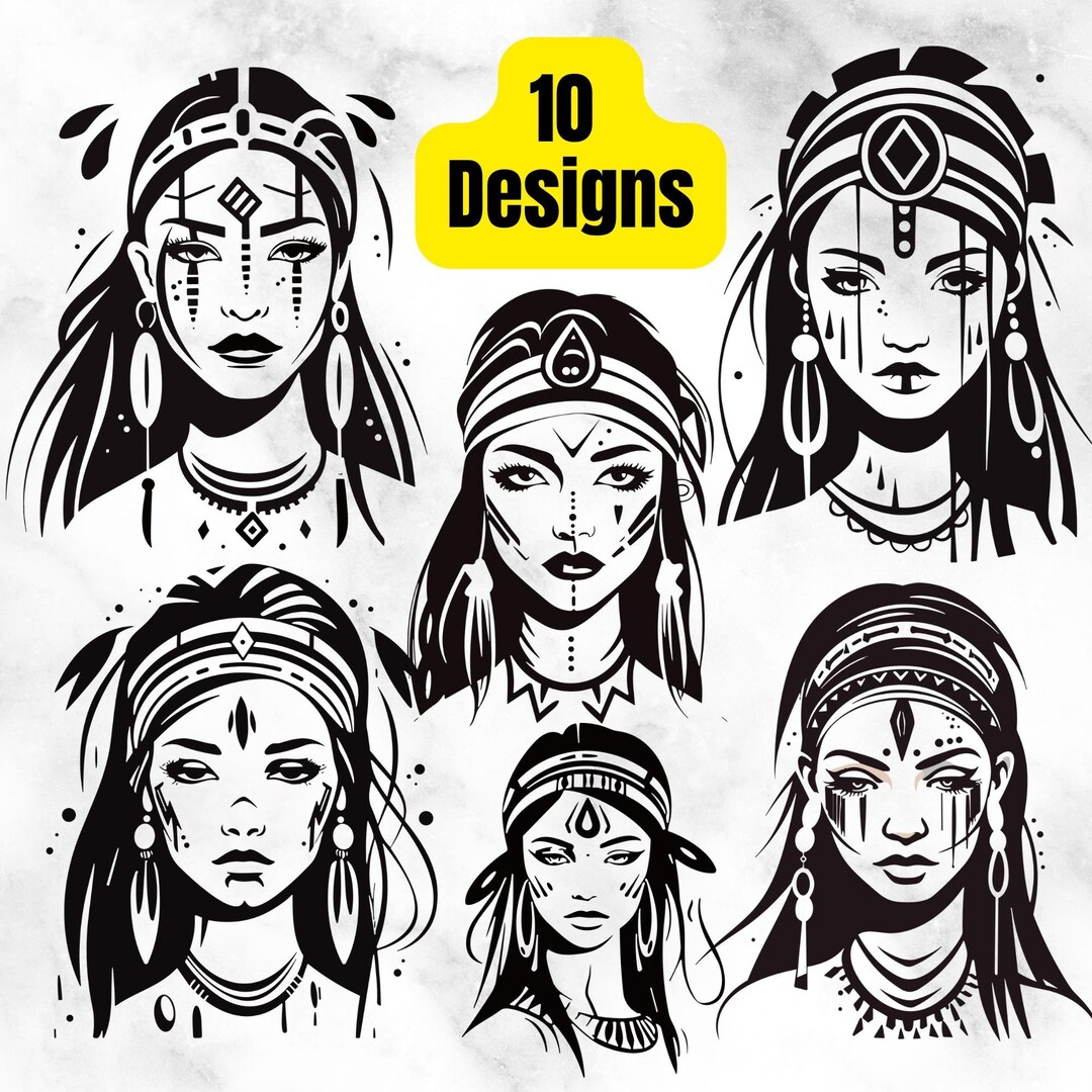 Line Art Women SVG Bundle | Woman Flowers Svg | Flowers Svg | Svg for ...