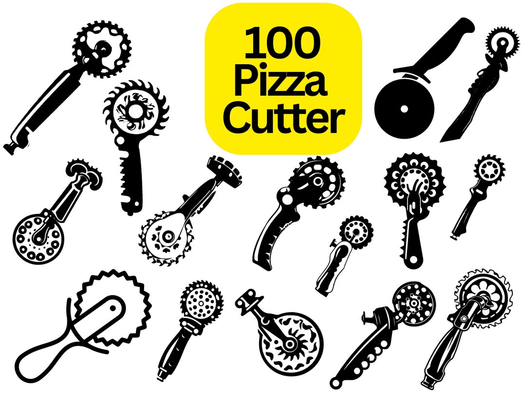 Pizza Cutter Logo Svg, Pizza Cutter Svg, Pizza Svg, Pizza Cutter Dxf ...