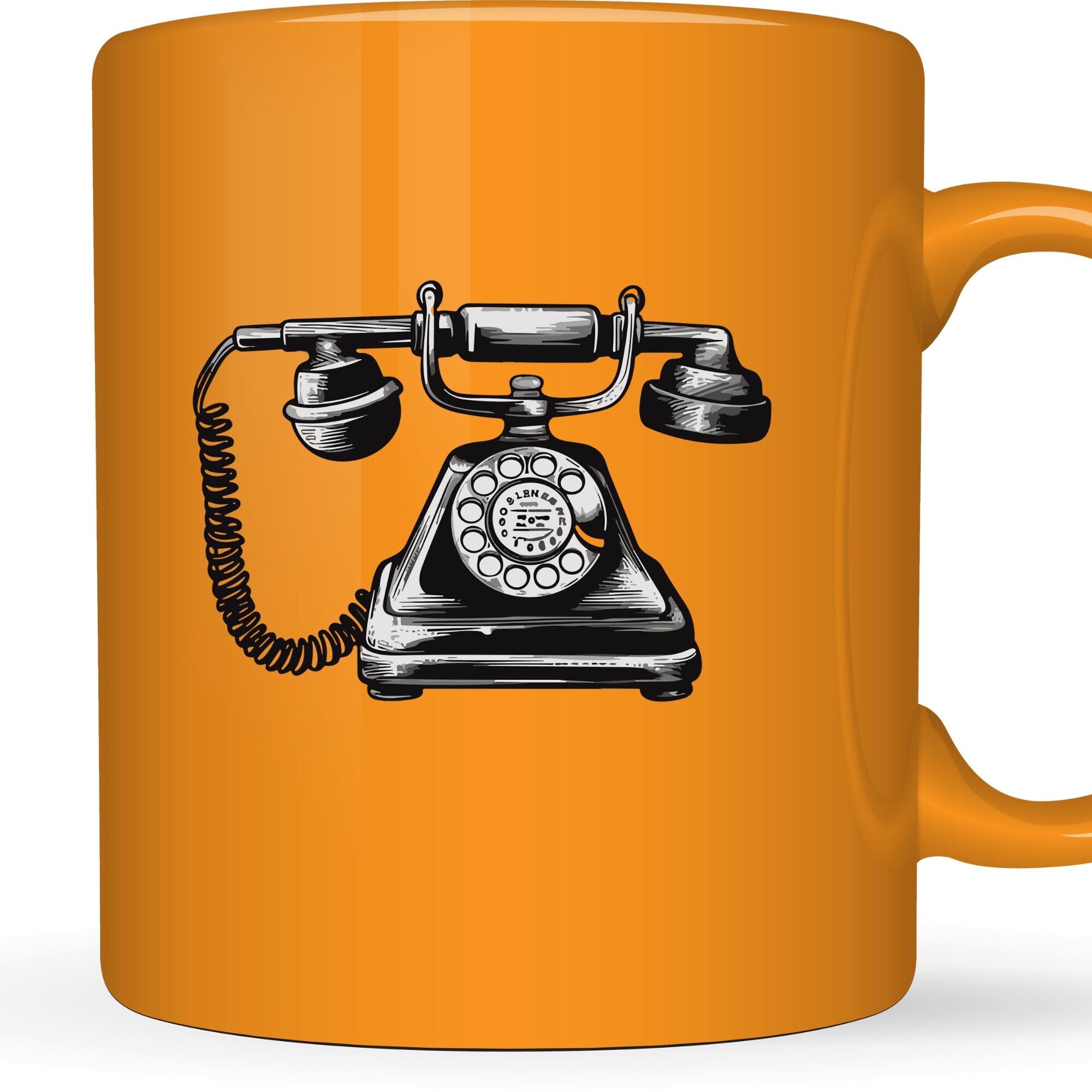 Rotary Dial Telephone SVG Vintage Designs Black and White - Etsy