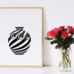 Vase SVG | Flowers Decor | Vase Outline | Vase Png | Cutting File PNG ...